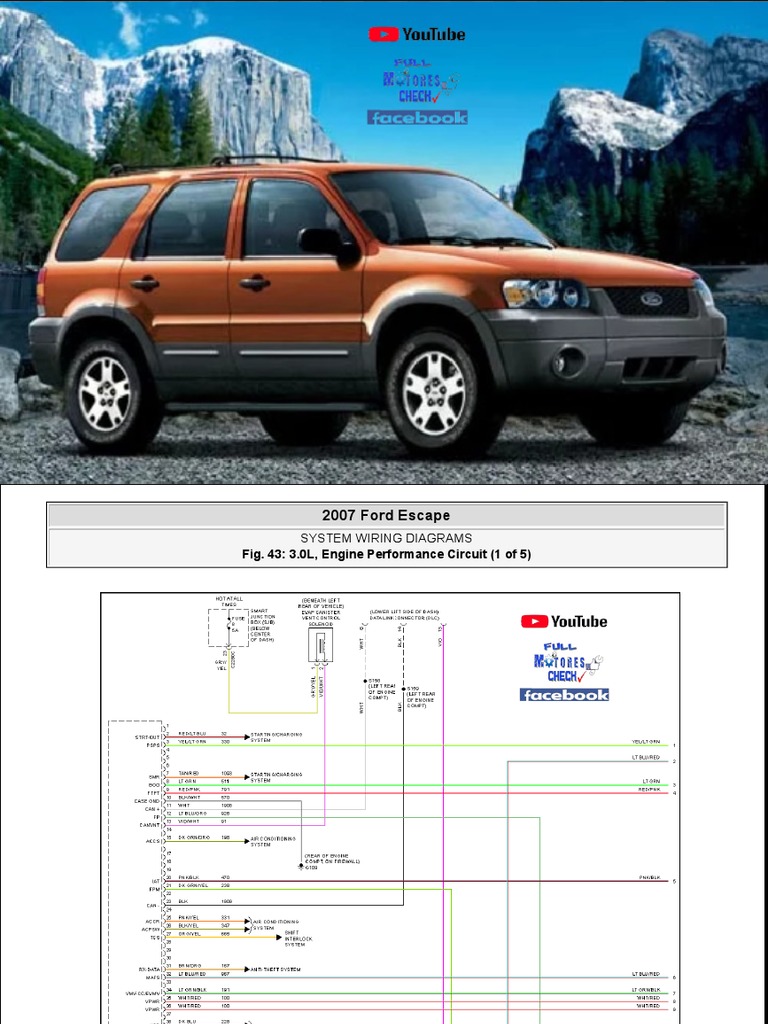 2007 Ford Escape 3.0l PCM - Full Motores Check | PDF | Technology ...