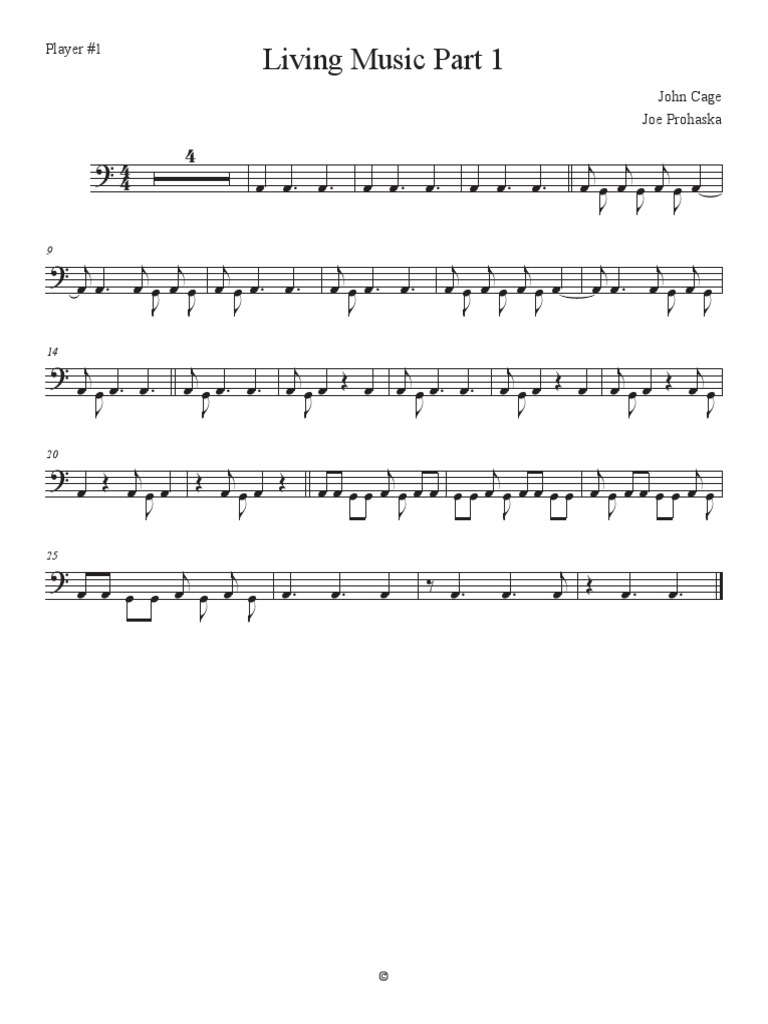 Living Room Music Part 1 - Player #1 | PDF