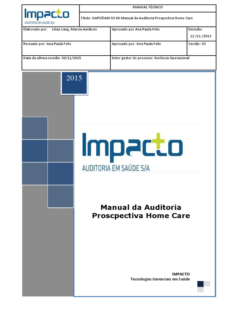 Material 01 Gaps Am 03 04 Manual Da Auditoria Prospectiva Home Care 22 | PDF | Cuidado paliativo ...