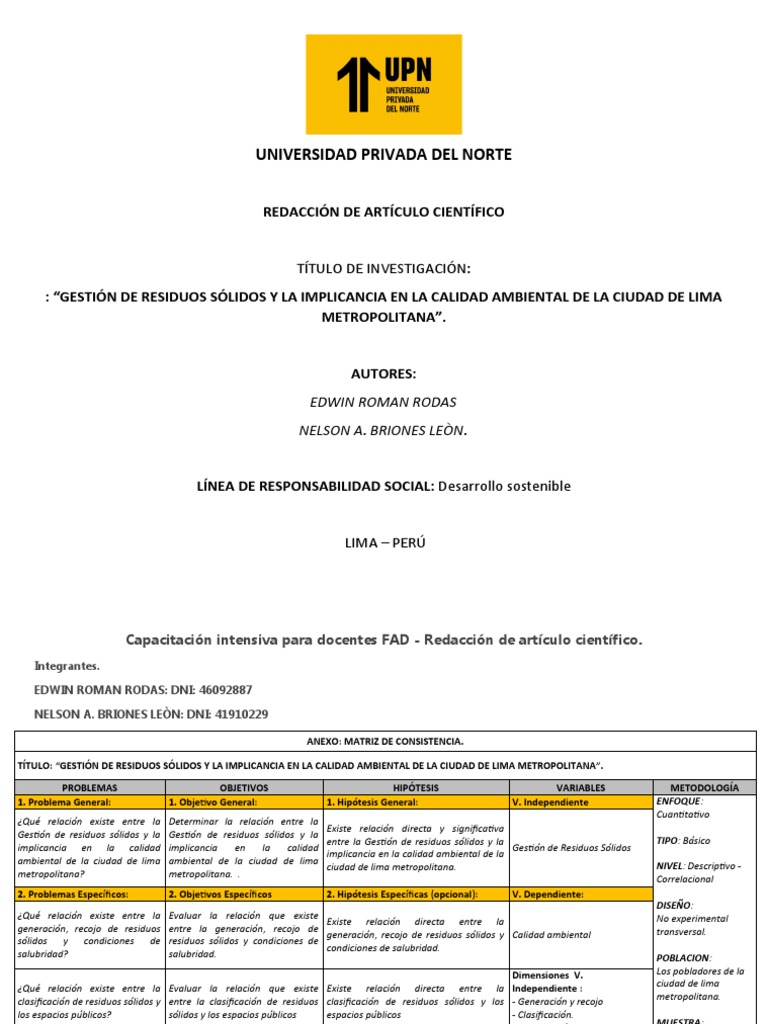 Edwin Roman Rodas - Nelson Briones Leòn | PDF | Residuos | Gestión de ...
