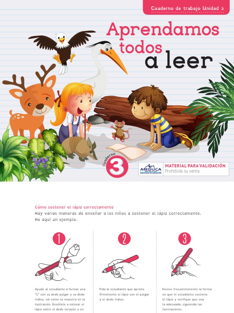 Unidad 3 Aprendamos A Leer | PDF | Escritura | Lingüística