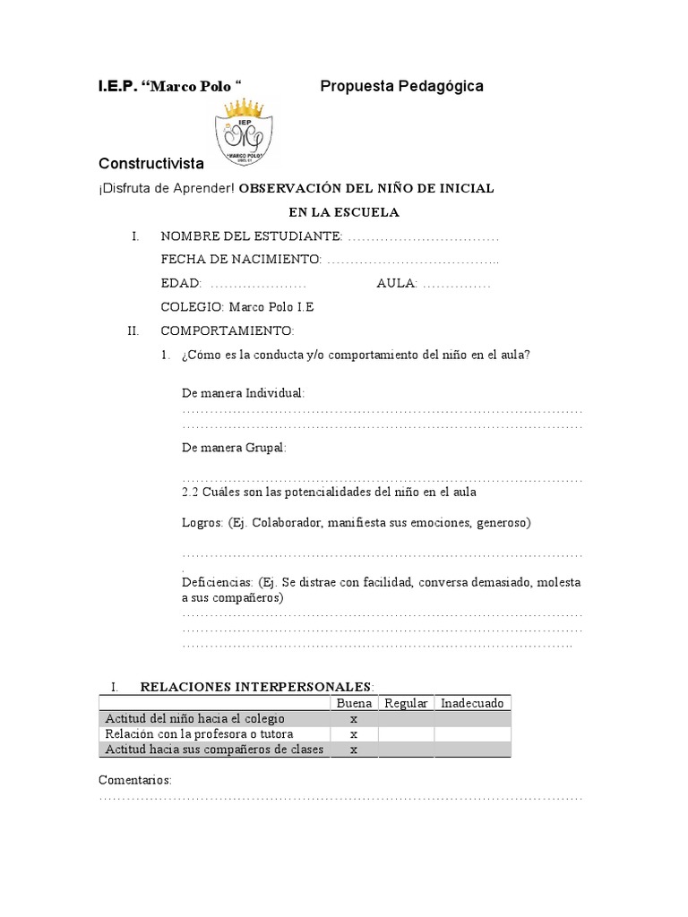 Modelo de Observación de Conducta | PDF