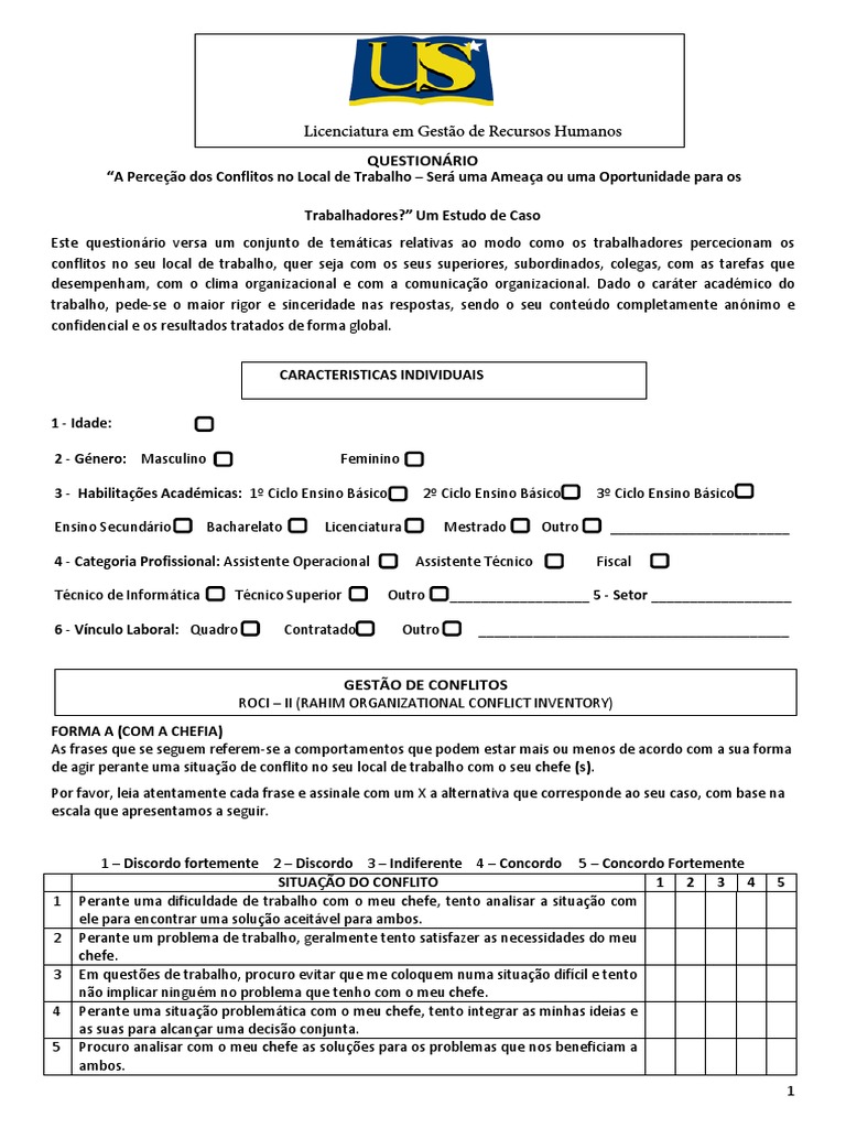 Apendice 1 - Questionario CV Care 01 | PDF