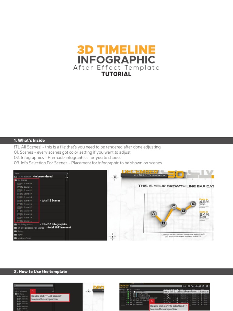 3D Timeline Infographics TUTORIAL | PDF | Computing | Software Engineering