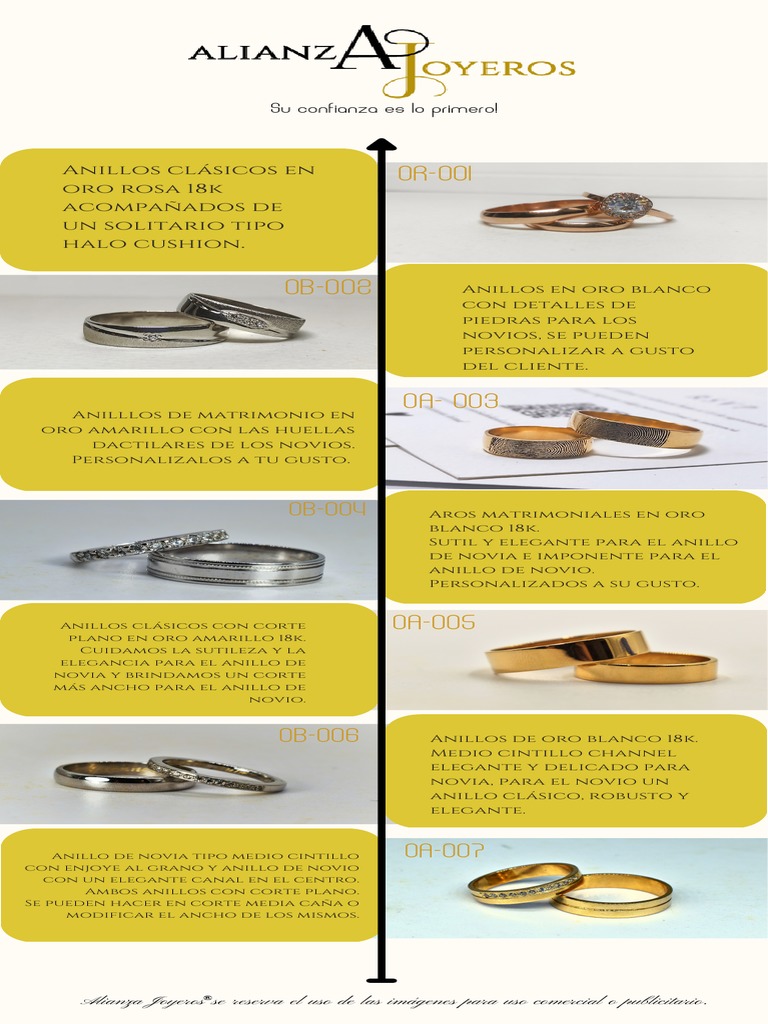 Catálogo Matrimonio 2023 ALIANZA JOYEROS | PDF | Joyería | Softlines (venta minorista)
