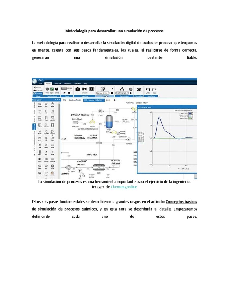 Metodología para Desarrollar Una Simulación de Procesos | PDF ...