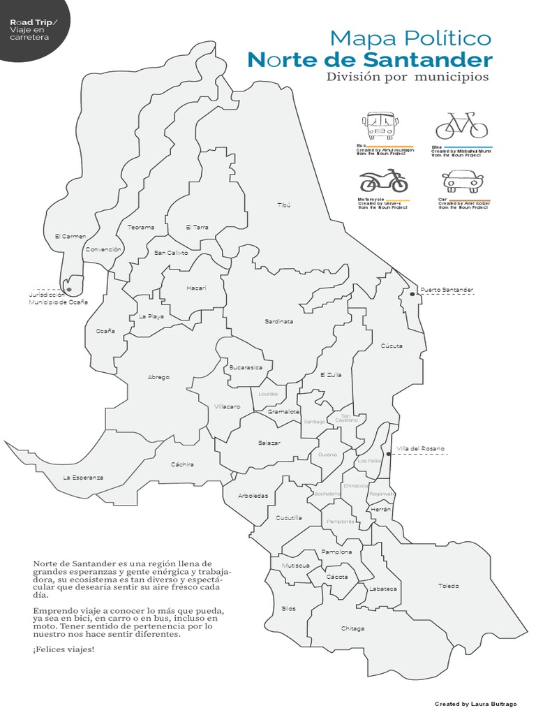 Mapa Político de Norte de Santander | PDF