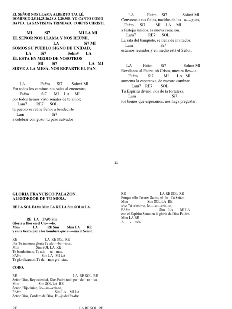 Esquema de Cantos VI Domingo de Pascua Ciclo A | PDF | Misa (liturgia) | Cristo (título)