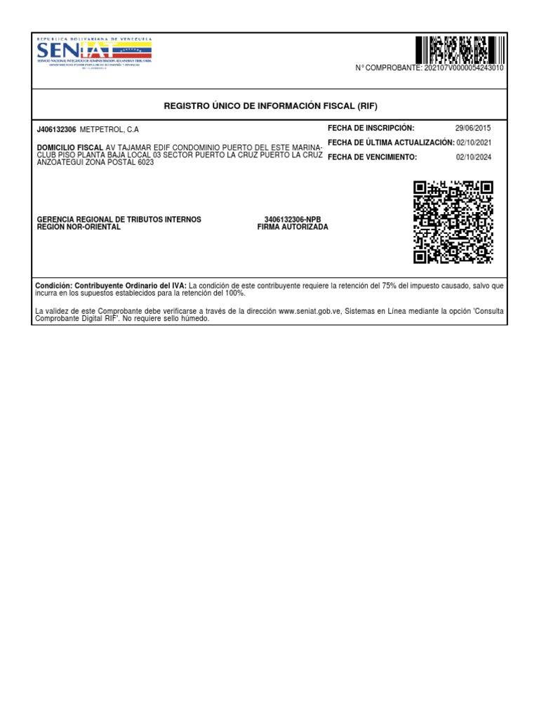 Rif Act 2024 | PDF | Negocios | Derecho