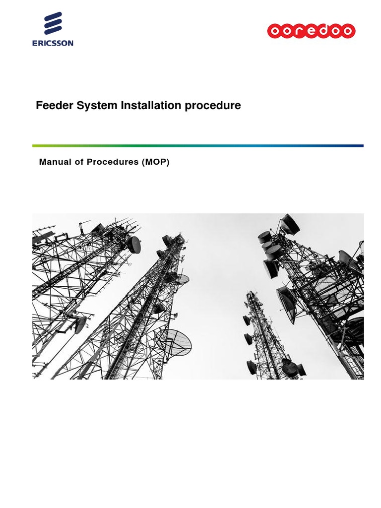 Feeder System Installation Procedure - MOP | PDF | Electrical Connector ... Feeder System Installation Procedure - MOP | PDF | Electrical Connector ...