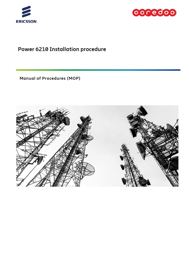 Power 6210 Installation Procedures - MOP | PDF | Electrical Connector | Screw