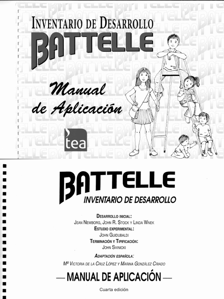 Battelle Manual de Aplicación | PDF | Evaluación | Educación de la primera infancia