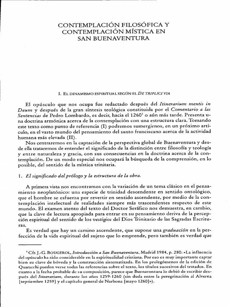 Contemplacion Filosofica Contemplacion Mistica | PDF | Amor | Gracia divina