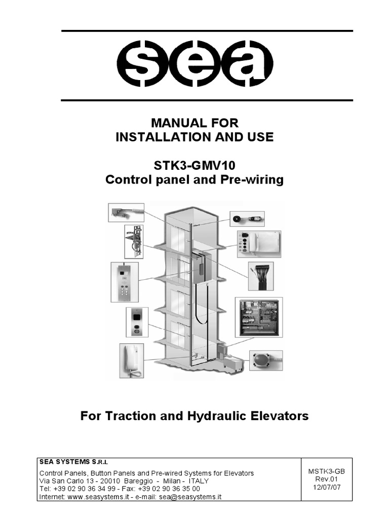 Manual STK3 GMV10 en | PDF | Elevator | Electrical Connector