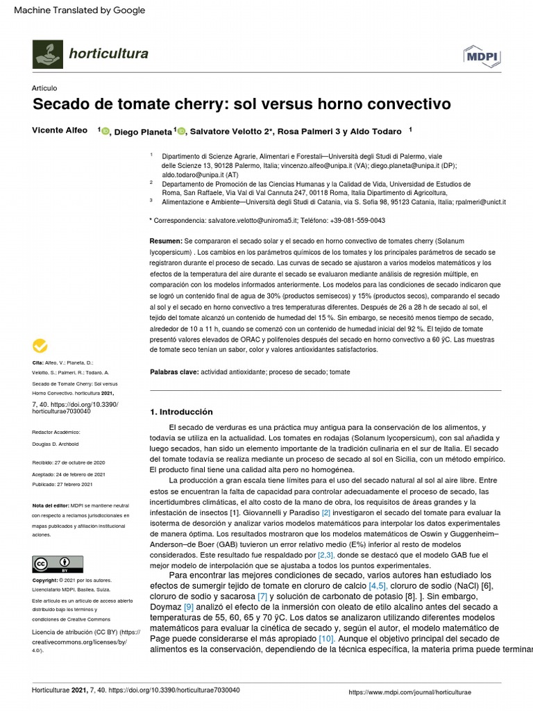 Horticulturae 07 00040 v3 | PDF | Antioxidante | Tomate