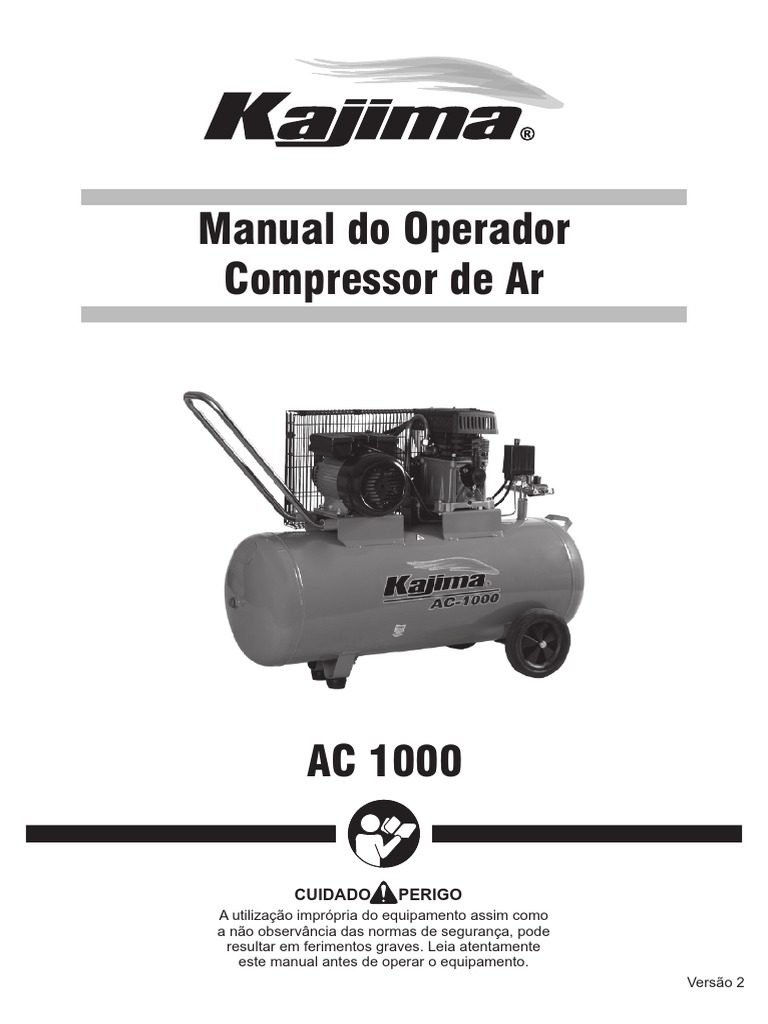 Manual do Compressor de Ar AC 1000 | PDF | Motores | Pressão