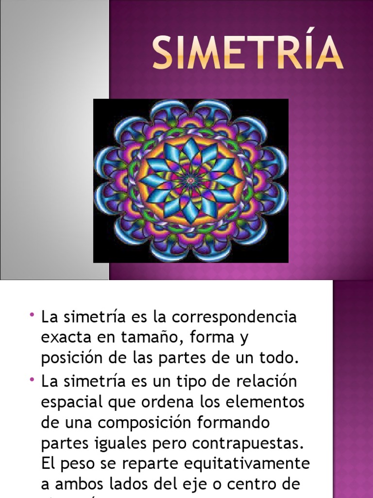 Simetría Presentación | PDF | Ciencia y matemática