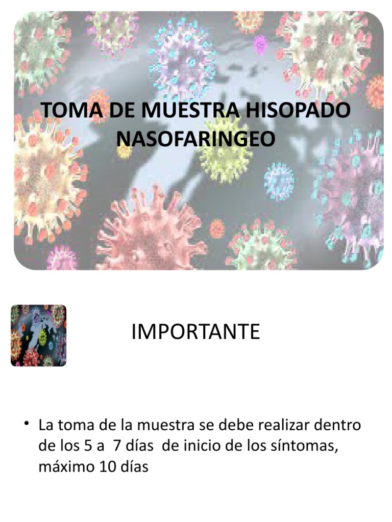 Toma de Muestra Hisopado Nasofaringeo | PDF