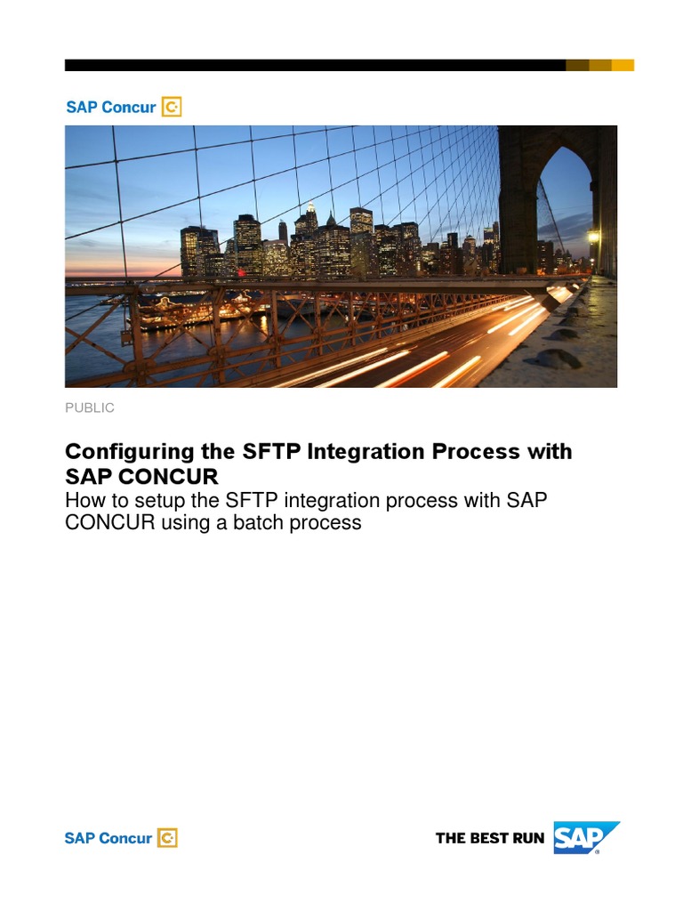 SAP CONCUR SFTP CMD BATCH v2 | PDF | Secure Shell | Key (Cryptography)