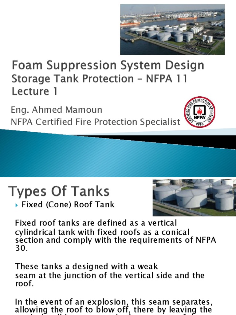Fixed Roof Tanks Foam System Design 1671862114 | PDF | Oil | Fuels
