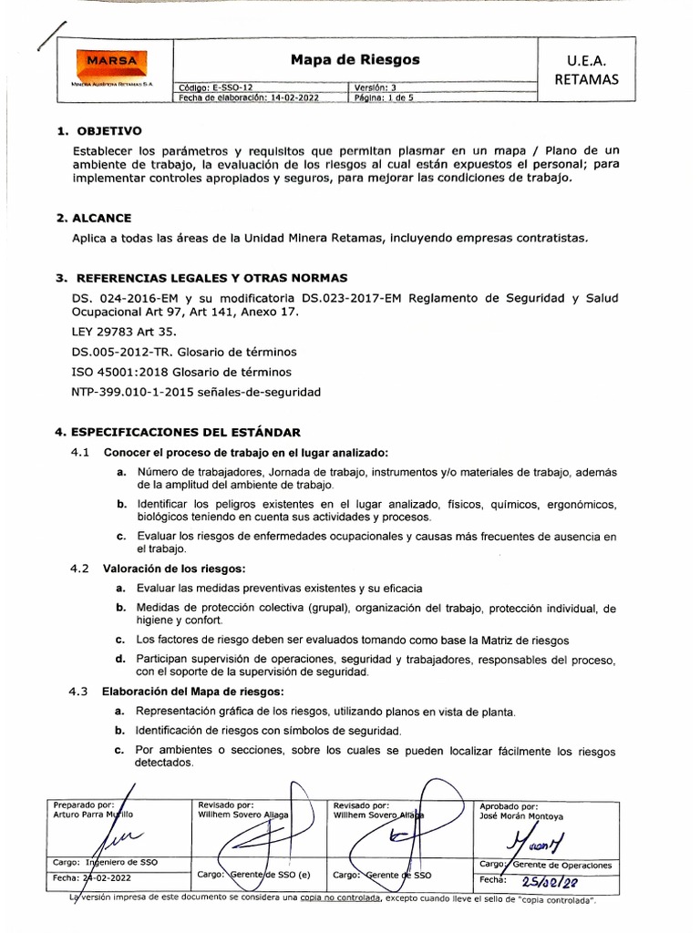 E-SSO-12 Mapa de Riesgos V3 | PDF