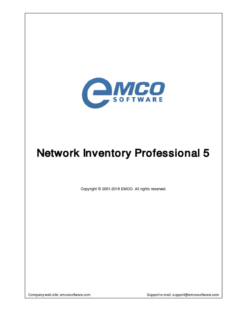 EMCO Network Inventory Professional Manual | PDF | Personal Computers | Computer Network