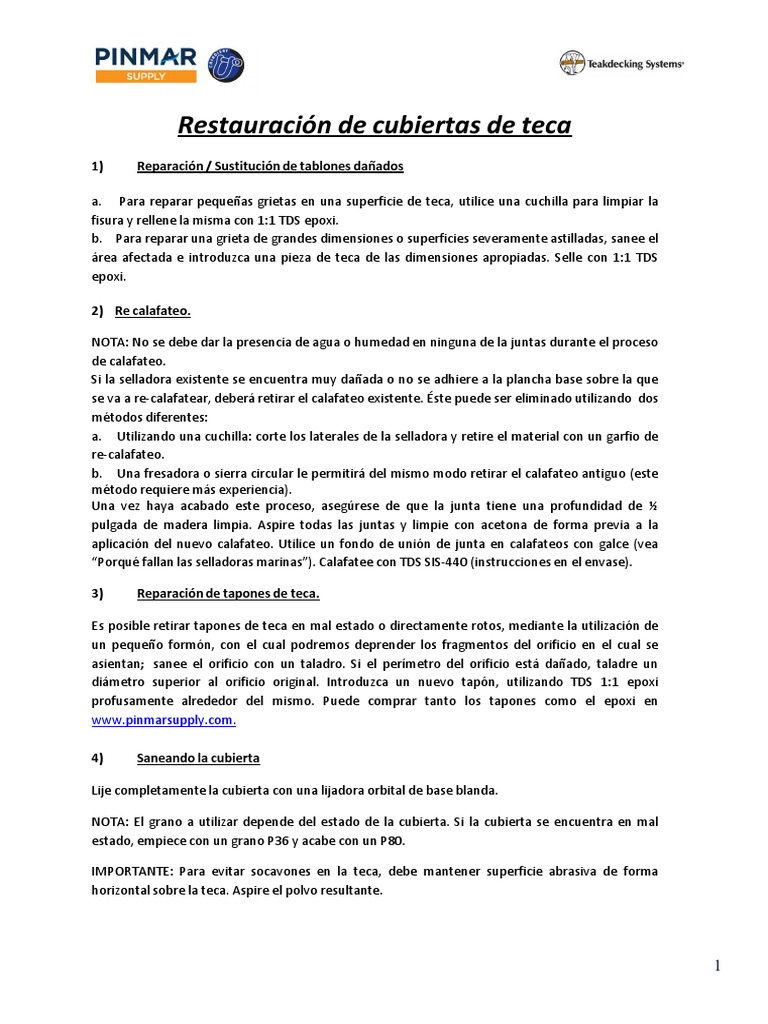 GUIA TDS SIN LIMPIADORES - Esp | PDF | Epoxy | Materiales