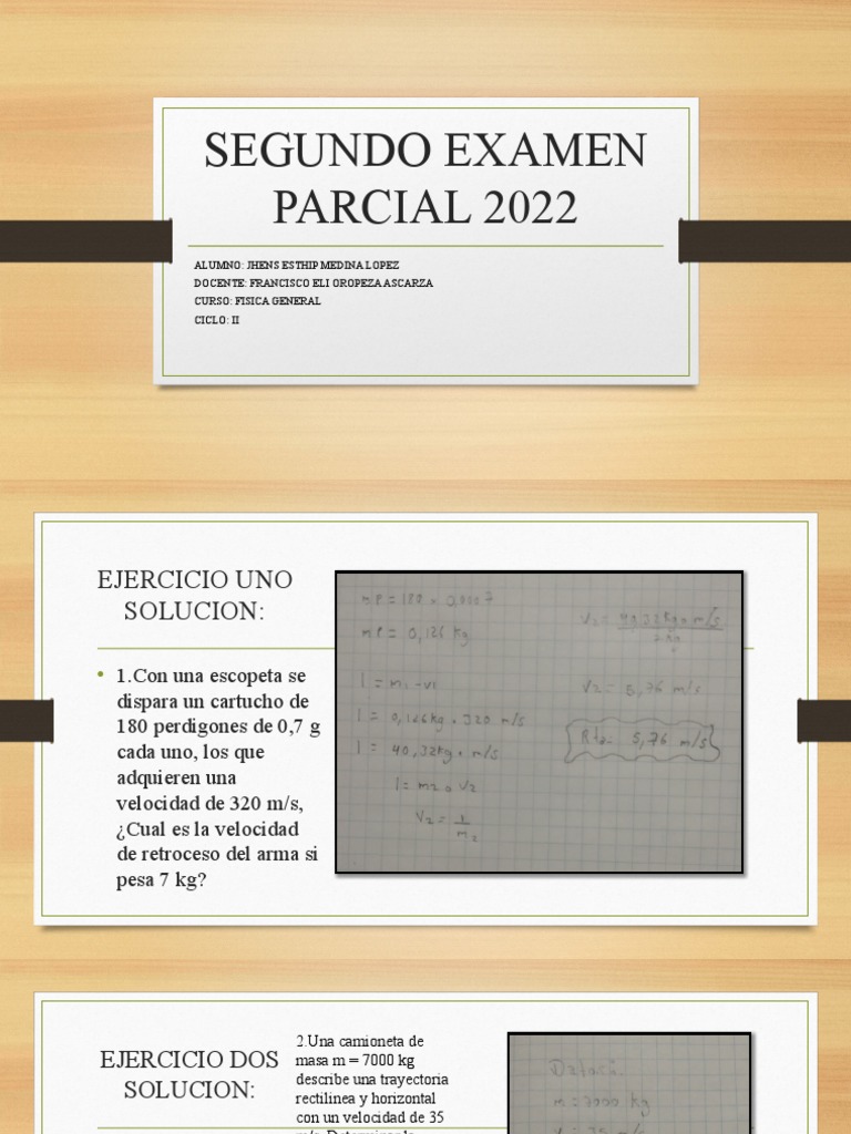 Segundo Examen Parcial 2022 | PDF