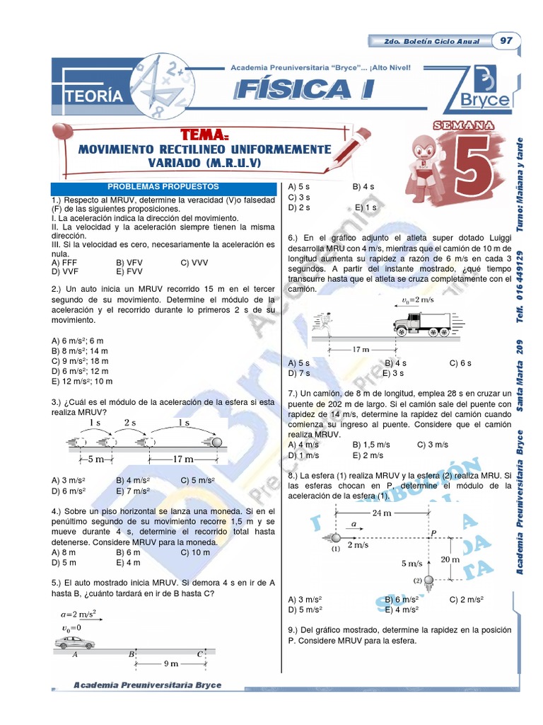 FISICA | PDF | Aceleración | Velocidad
