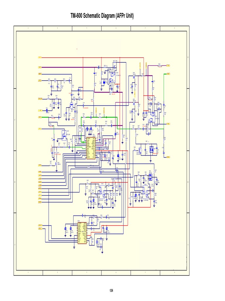 TM600 A F P r Sechematics_134 | PDF | Electricity | Electronics