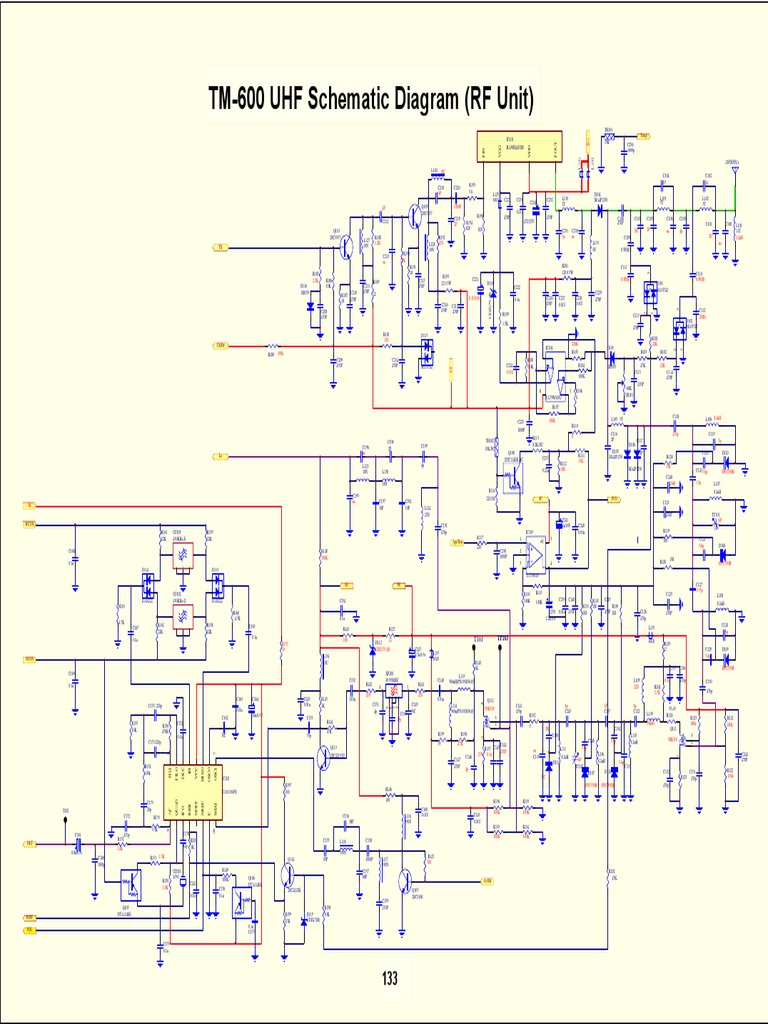 TM-600 UHF Schematic Diagram (RF Unit) : T M 6 0 0 U R F | PDF