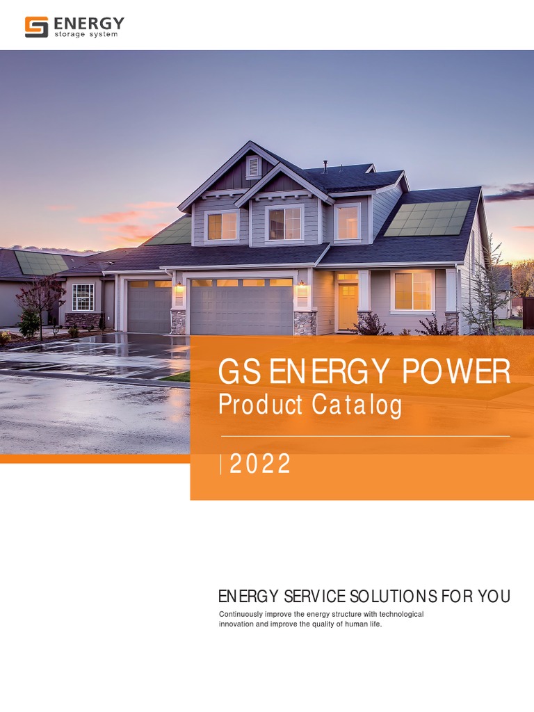 GS Energy Residential ESS Catalog 2022 | PDF | Solar Power | Energy Storage