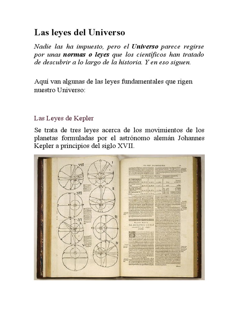 Las Leyes Del Universo | PDF | Gravedad | Orbita