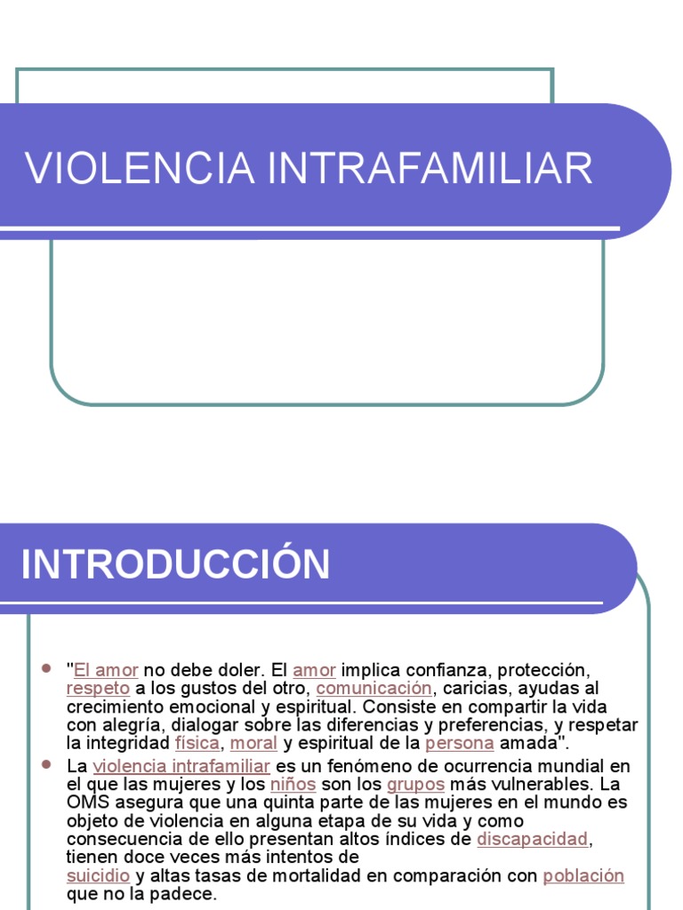 Taller De Violencia Intrafamiliar Pdf Violencia Doméstica Violencia