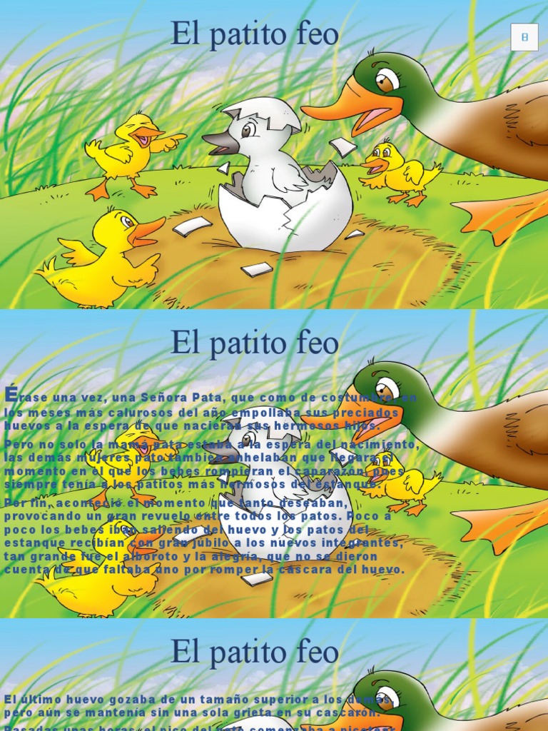 El Patito Feo: Moraleja y Transformación | PDF | Pato