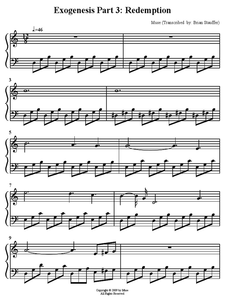 Muse-Exogenesis Symphony Part 3-SheetMusic365 | PDF