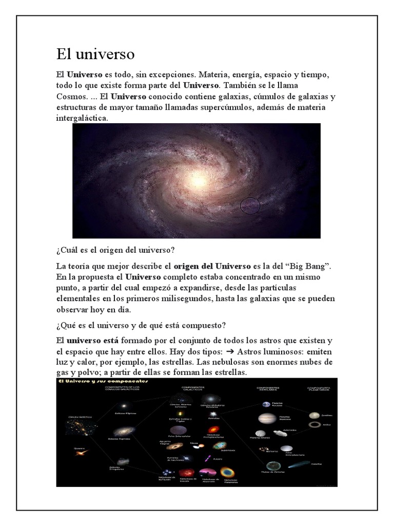 El Universo | PDF | Universo | Galaxia