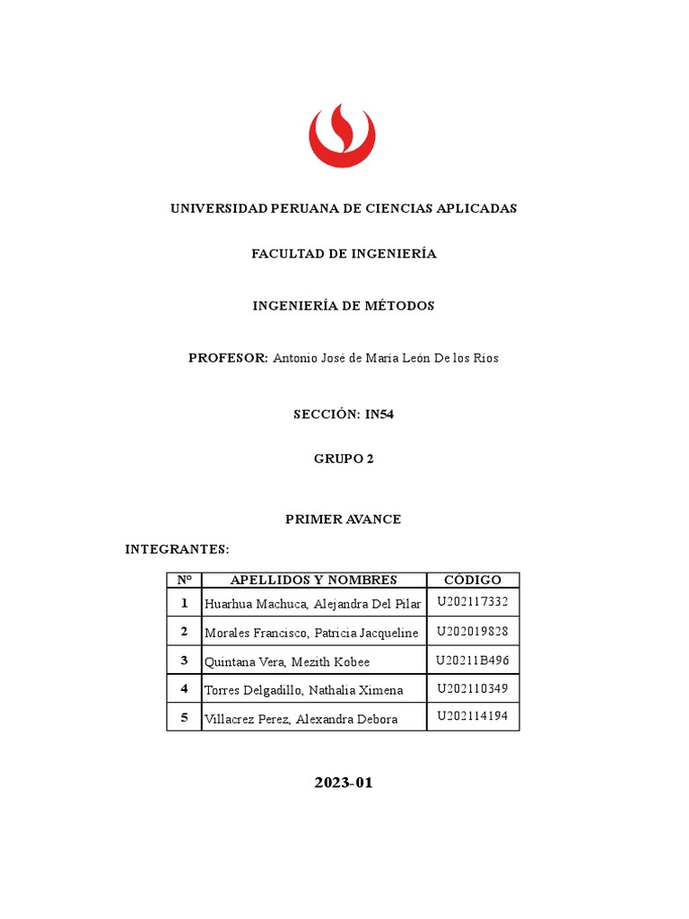 2do Entregable TF - Métodos 1-G2-IN54 | PDF | Cilantro | ensalada