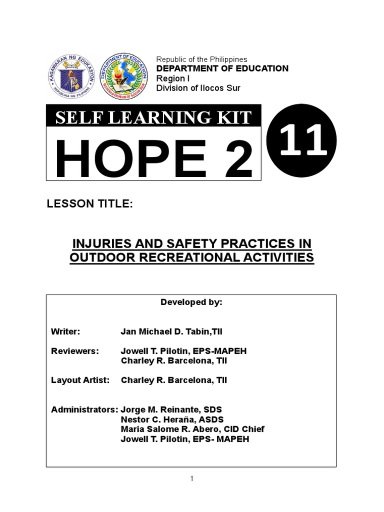 HOPE4 MELC5 MODULE5-editted | PDF | Injury | Hypothermia