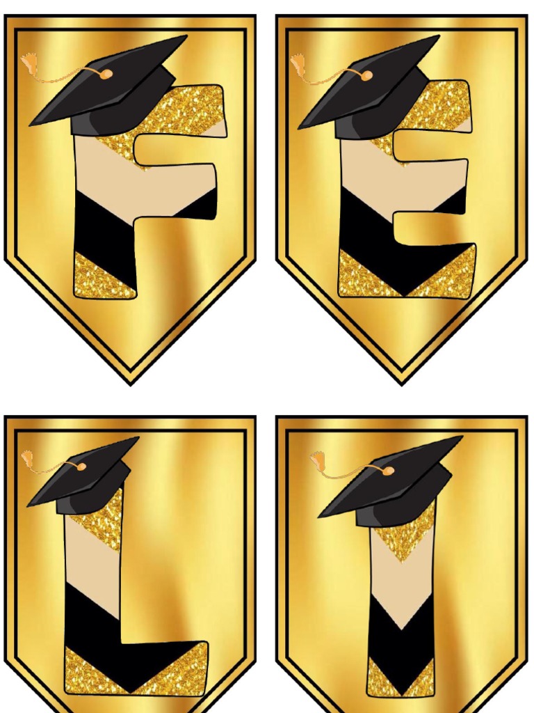 Banderín Graduación "Felicidades" | PDF