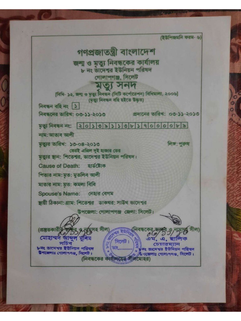 Death Certificate | PDF