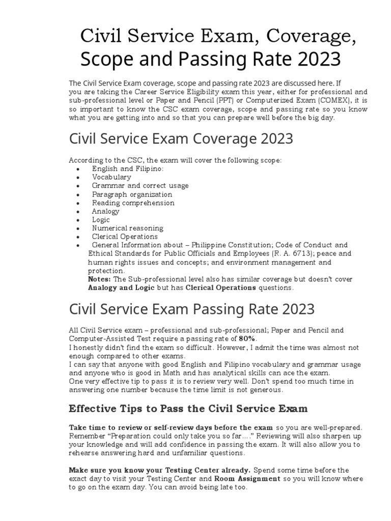 CSC Reviewer 2023 - 1 | PDF | Odds