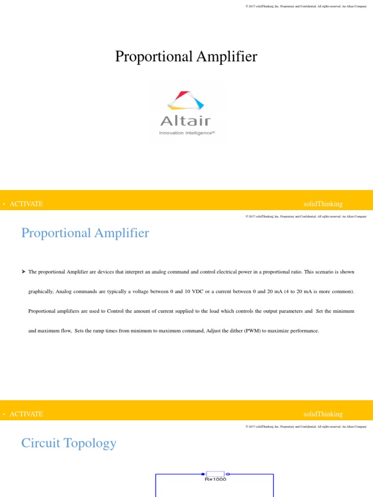 Proportional Amplifier | PDF | Amplifier | Electrical Network