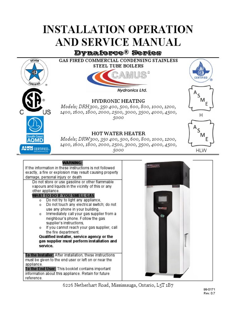 Installation Operation Service Manual Dynaforce 99 0171 Rev07 (2016 ...