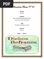Los 20 Refranes Cortos Más Populares Con Su Significado | PDF