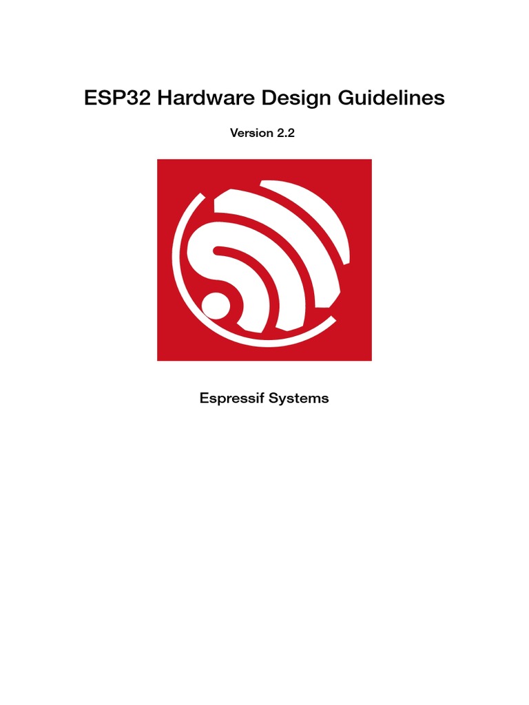 Esp32 Hardware Design Guidelines V2.2 en | PDF | Capacitor | Power Supply