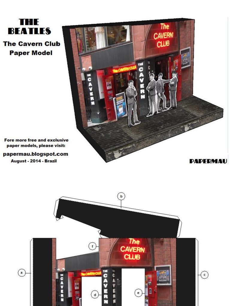 Beatles.The.Cavern.Club.Paper.Model.Diorama.by.Papermau.2014 | PDF