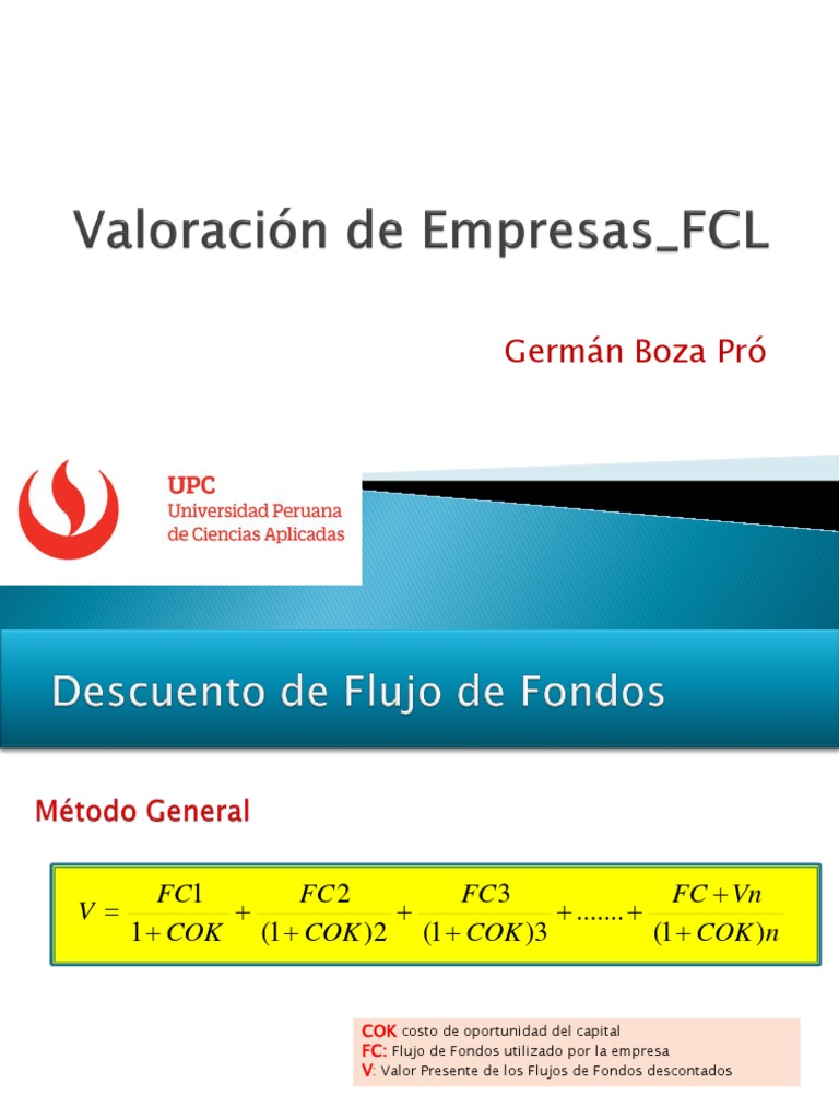 Valoración de Empresas - Sesión 5 - Flujo de Caja Libre - FCL Y Múltiplos | PDF | Compartir ...