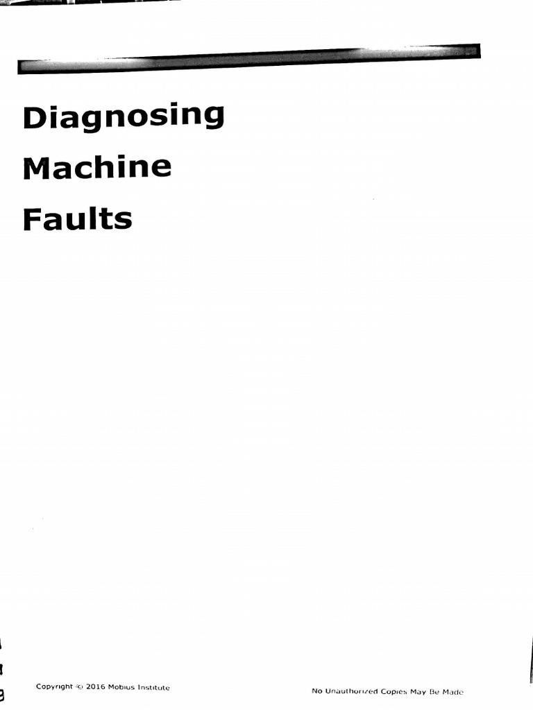 Machine Faults Mobius | PDF