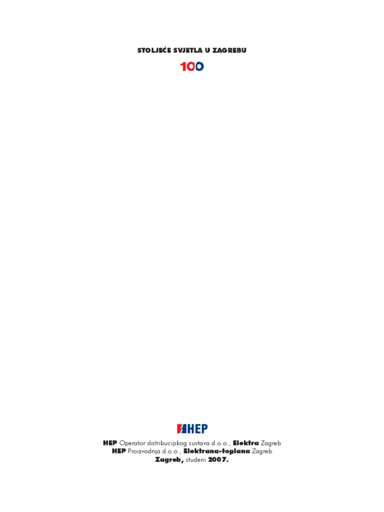 HEP Monografija 100 Godina | PDF